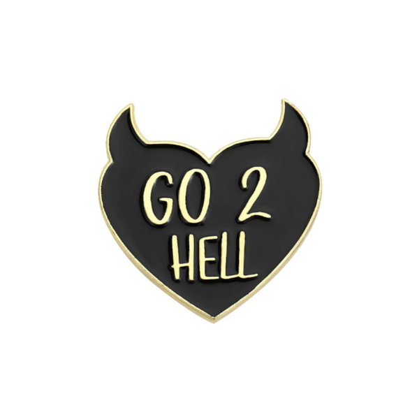 Go 2 Hell Heart Tack Pin – Aunt Matilda's Steampunk Trunk