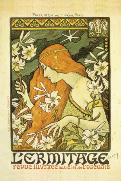 L'Ermitage by Paul Berthon Poster (12" x 18") – Aunt Matilda's ...