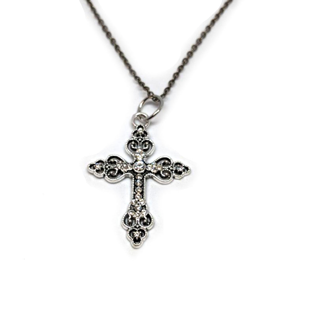 Marcasite Cross Necklace – Aunt Matilda's Steampunk Trunk