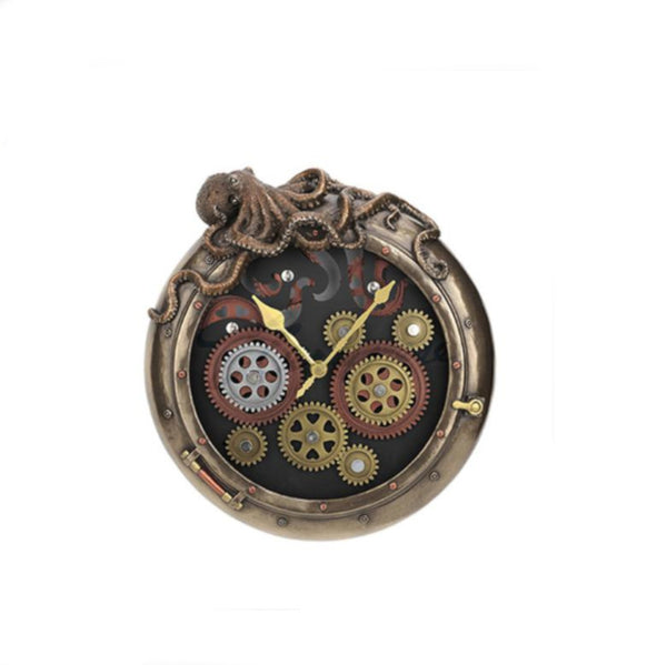Octopus Moving Gears Wall Clock – Aunt Matilda's Steampunk Trunk