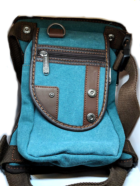 Canvas Hip Pouch - Teal – Aunt Matilda's Steampunk Trunk