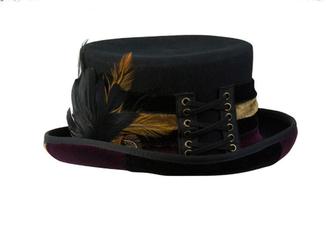 Short Lace Up Victorian Top Hat – Aunt Matilda's Steampunk Trunk