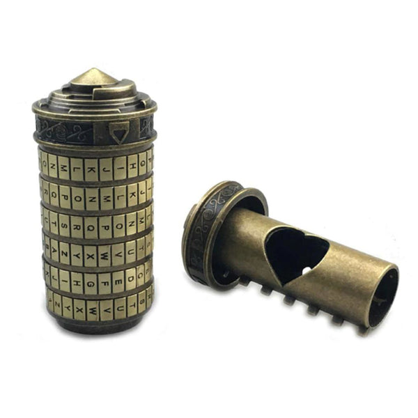 Cryptex Lock Brass – Aunt Matilda's Steampunk Trunk