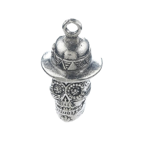 Guardian Bell-Sugar Skull – Aunt Matilda's Steampunk Trunk